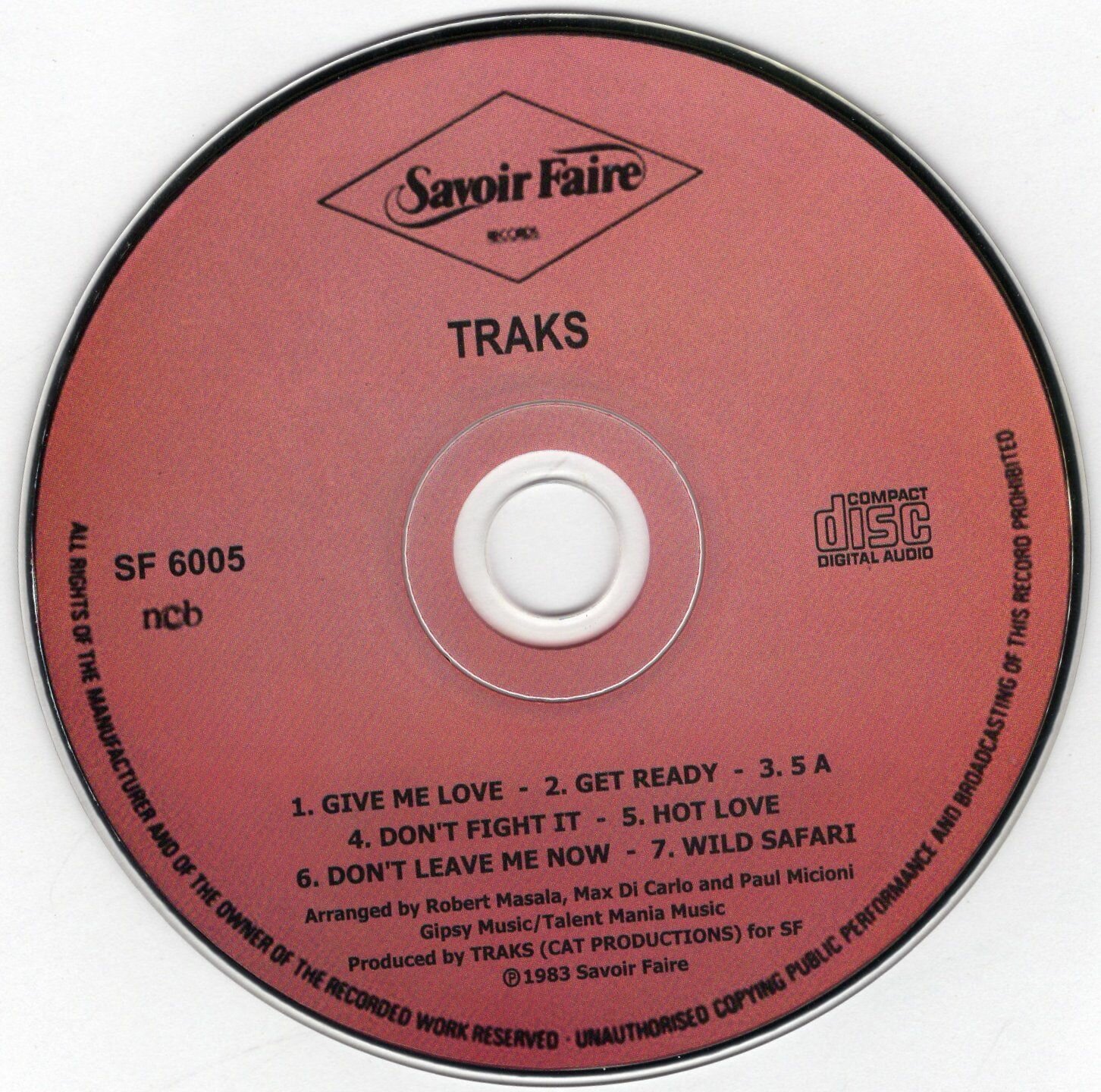 Traks - Get Ready, 1983, 4-page, CD-Аудио — фото 1