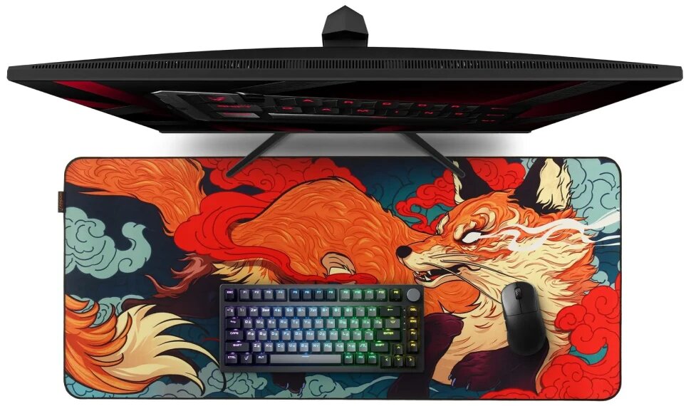 Коврик ARDOR GAMING Kitsune (XL) разноцветный, 900 мм x 400 мм x 4 мм