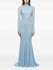 Платье ATU BODY COUTURE High-neck maxi dress, размер XS, Синий принт