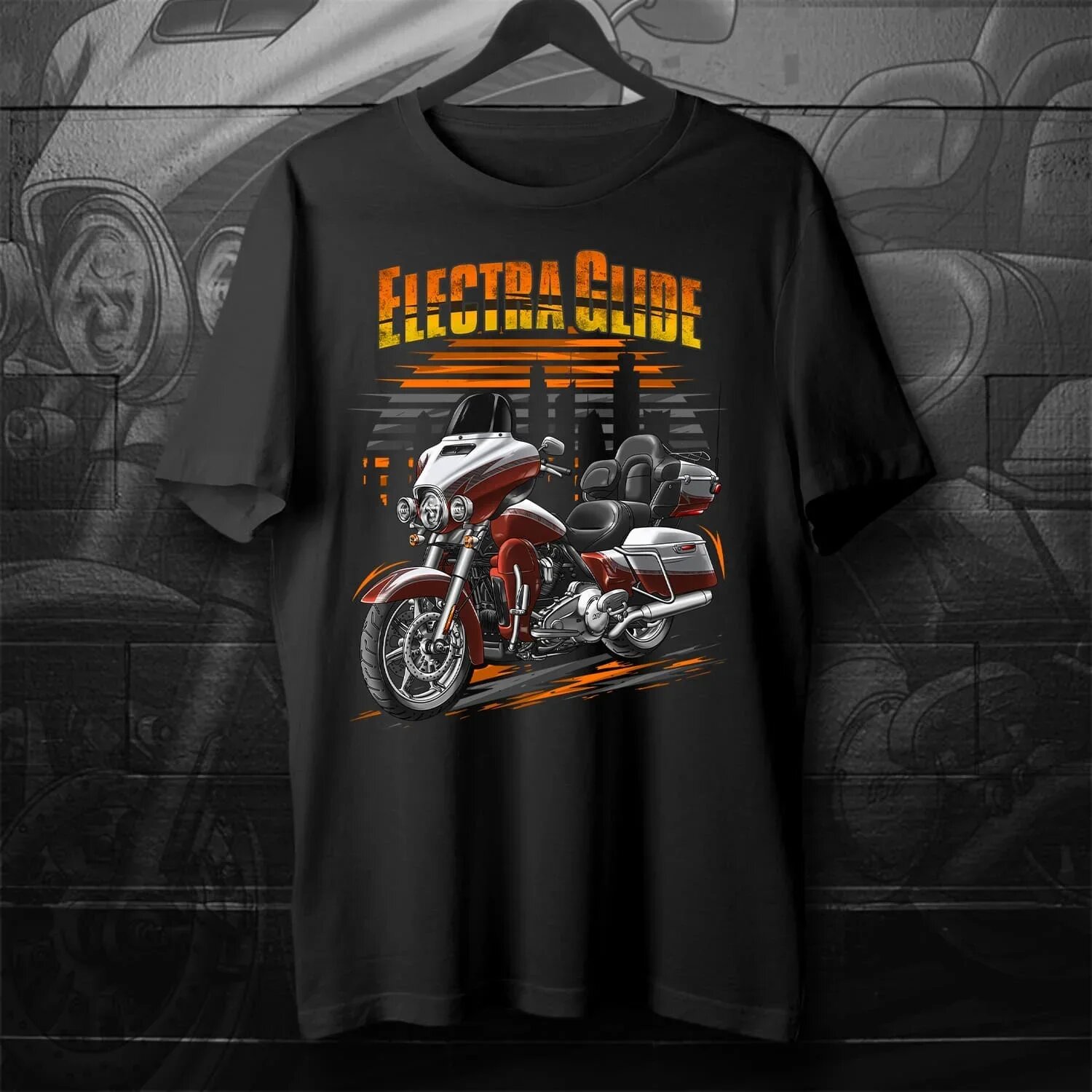 Мужская футболка Electra Glide черная, хлопок, Black 18