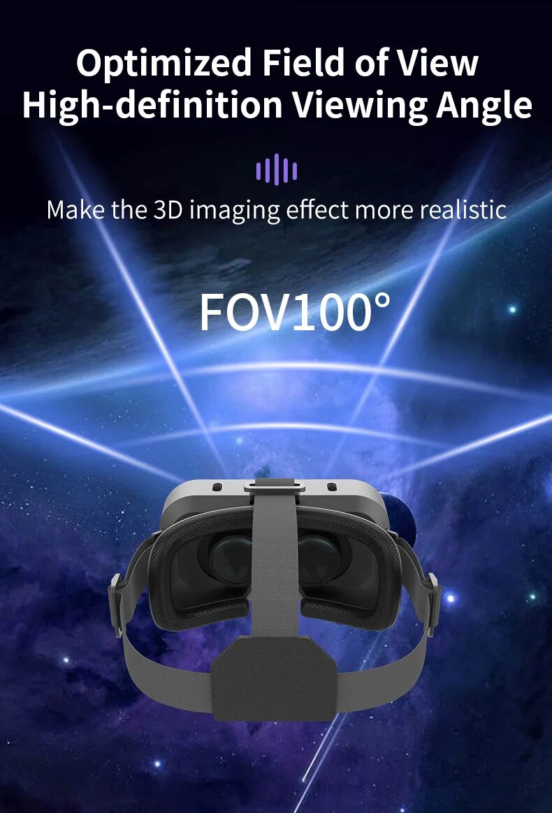 VR Shinecon 3D очки для смартфона, черный контроллер — фото 1