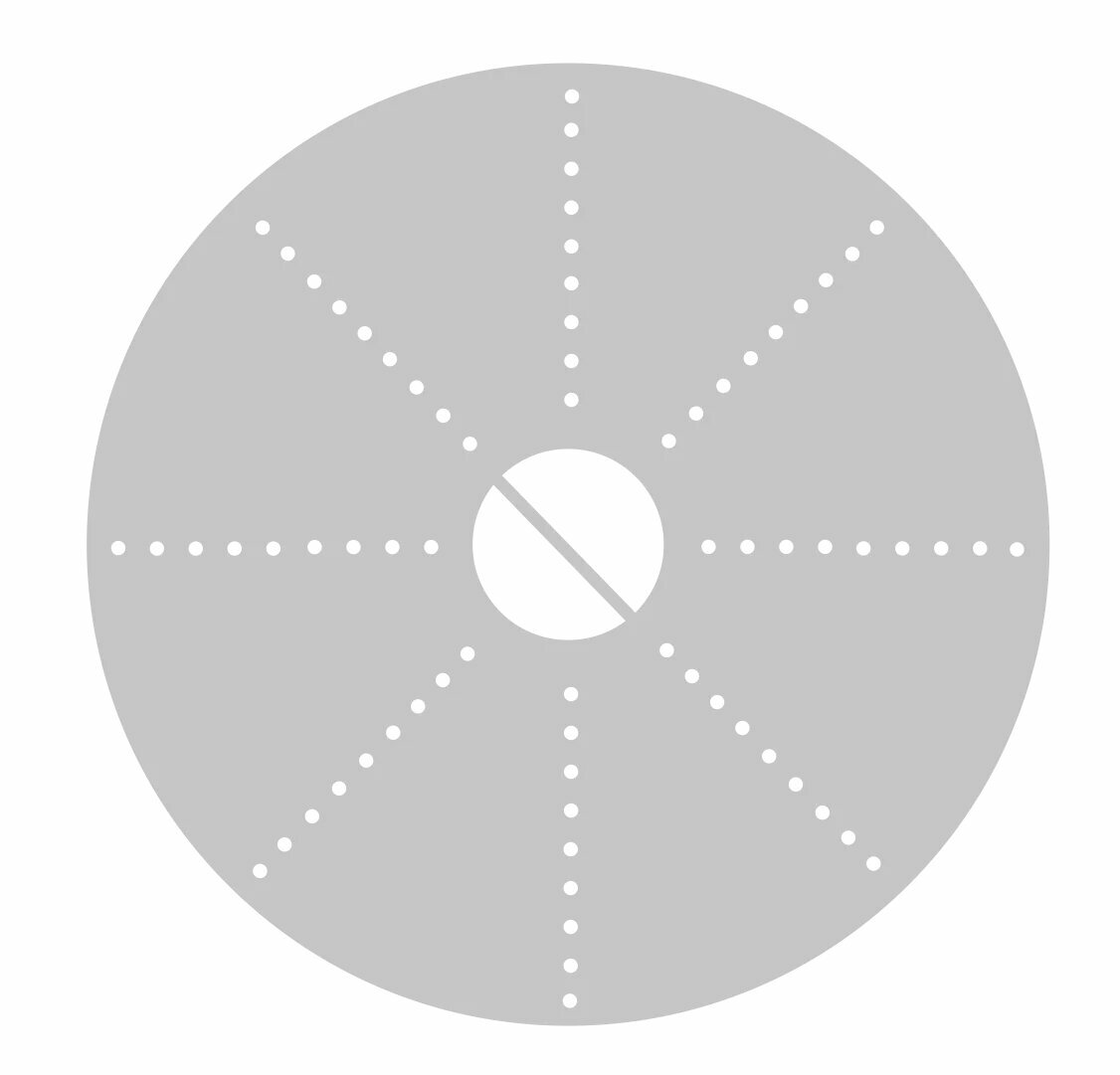 Платформа-закладная под люстру D-200 мм, потолочная, круглая, цвет Белый
