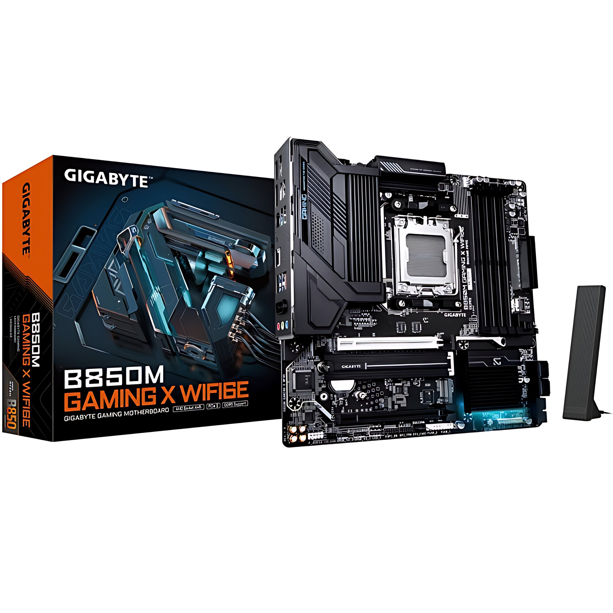Материнская плата GIGABYTE B850M GAMING X WIFI6E (AM5/AMD B850/2xDDR5/2xPCI-Ex16/2xM.2/SB/Wi-Fi/BT/GLAN/2xDP/HDMI/mATX)