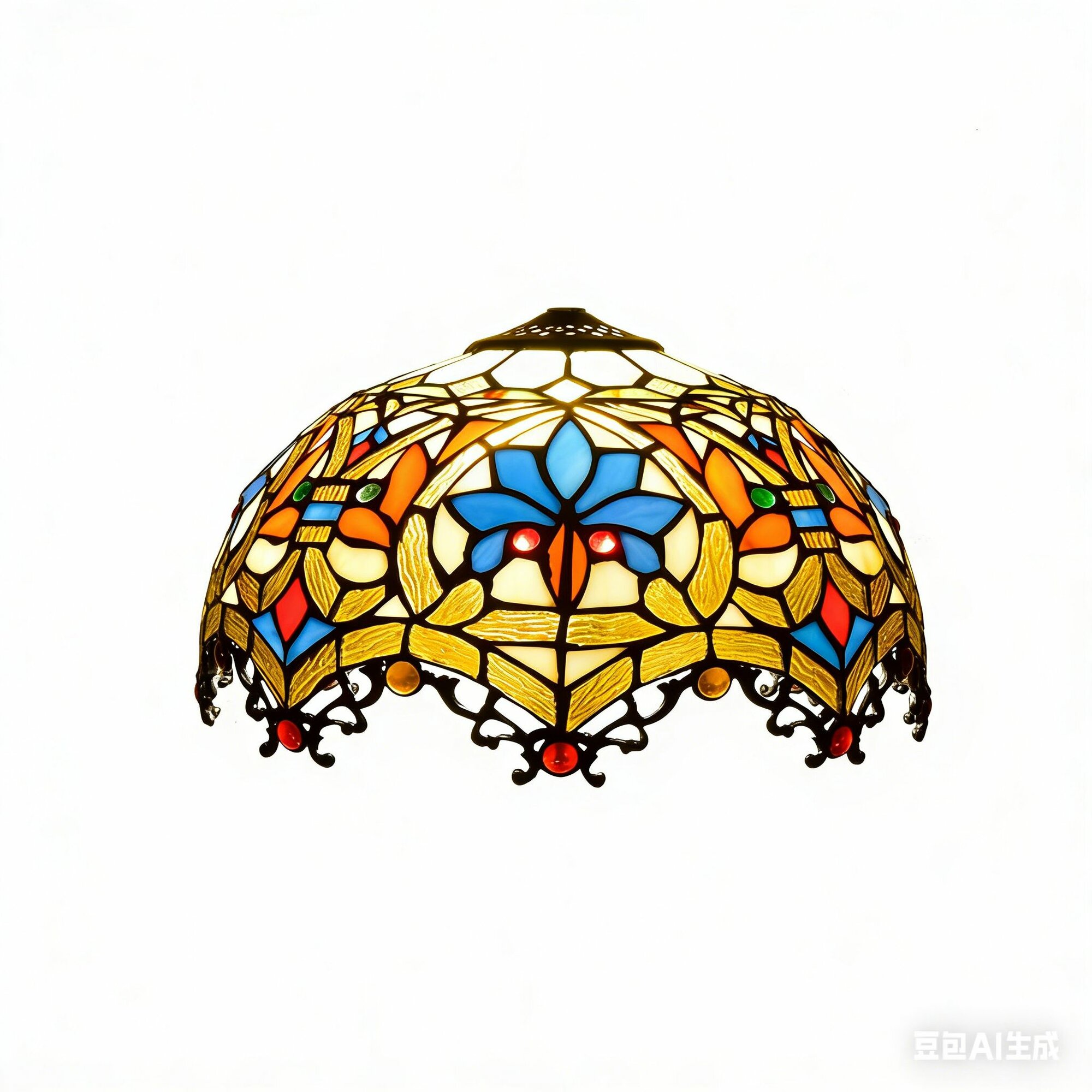 Абажур из стекла Тиффани 30 см, европейский стиль, ретро-абажур Подходит для настольных ламп, потолочных светильников, люстр, торшеров