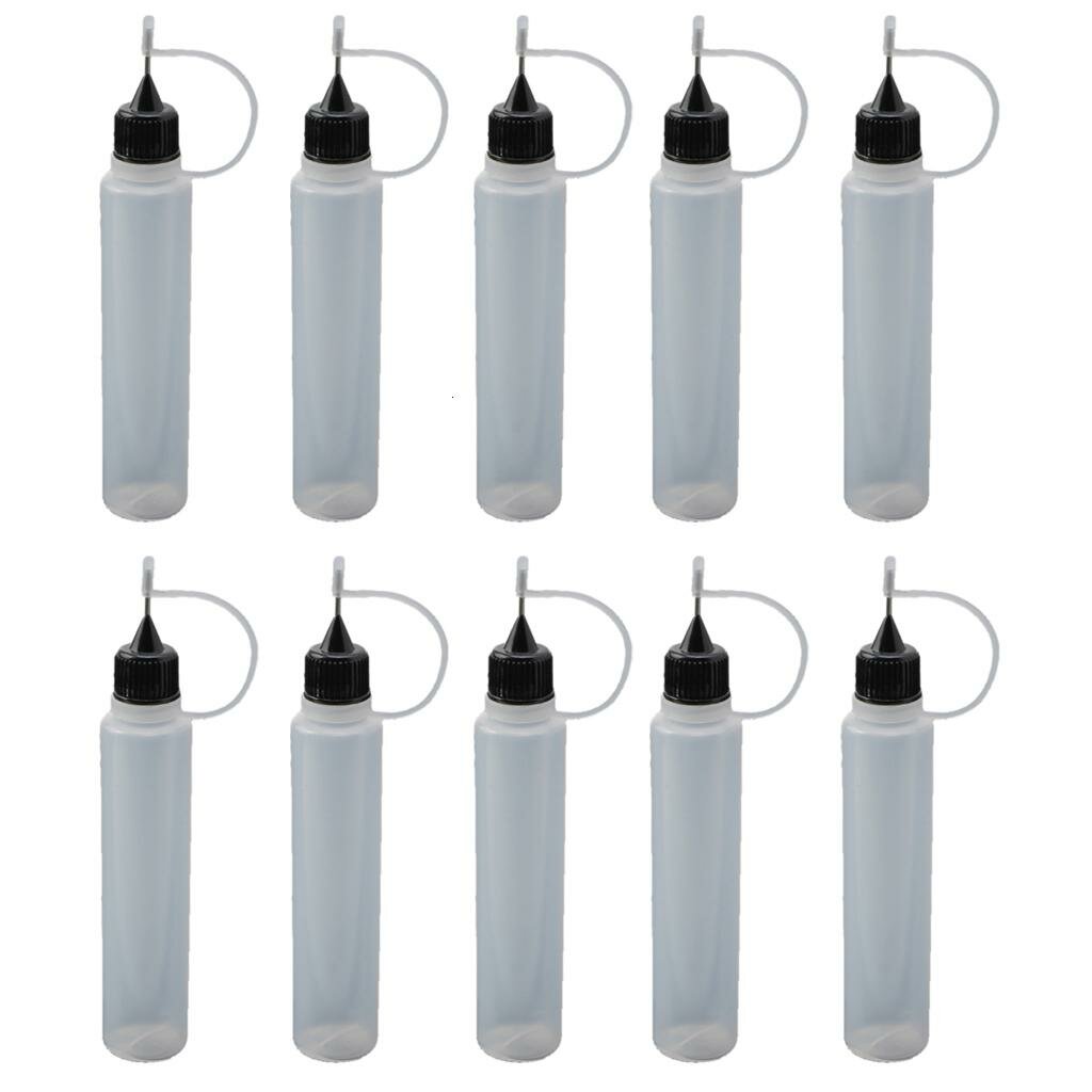 Клей в пластиковых капельницах с игольчатым наконечником, 10 шт, 30ml