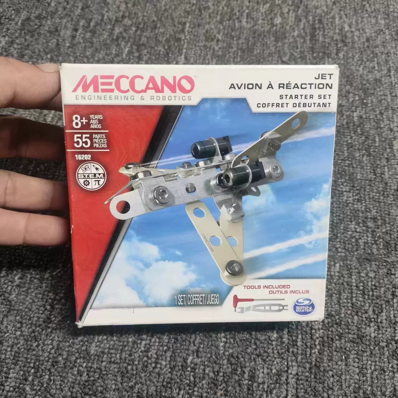 Многофункциональная модель пожарной машины Meccano: развивающий конструктор со звуком и светом, сборка из деталей