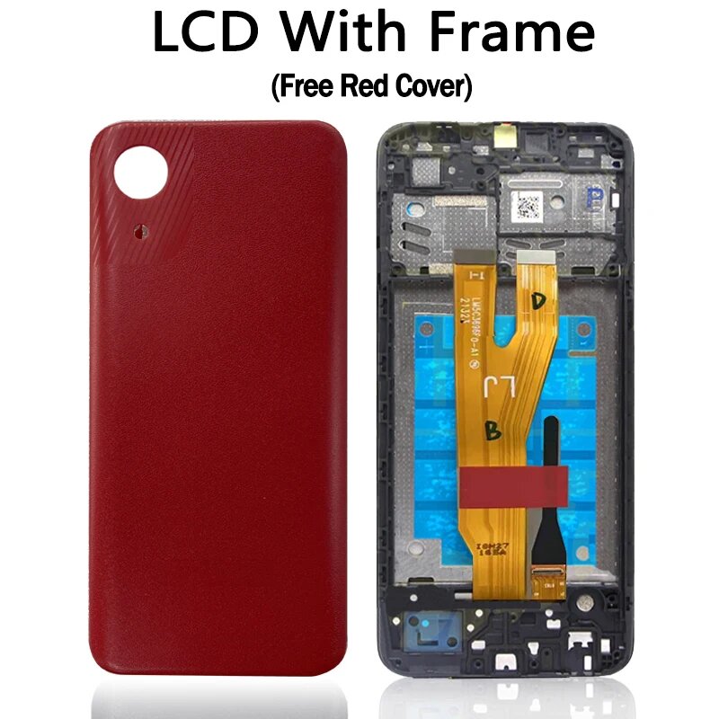 ЖК-дисплей A032 для SAMSUNG A03 Core LCD SM-A032F SM-A032F/DS, стеклянная панель дисплея, сенсорный экран, дигитайзер в сборе