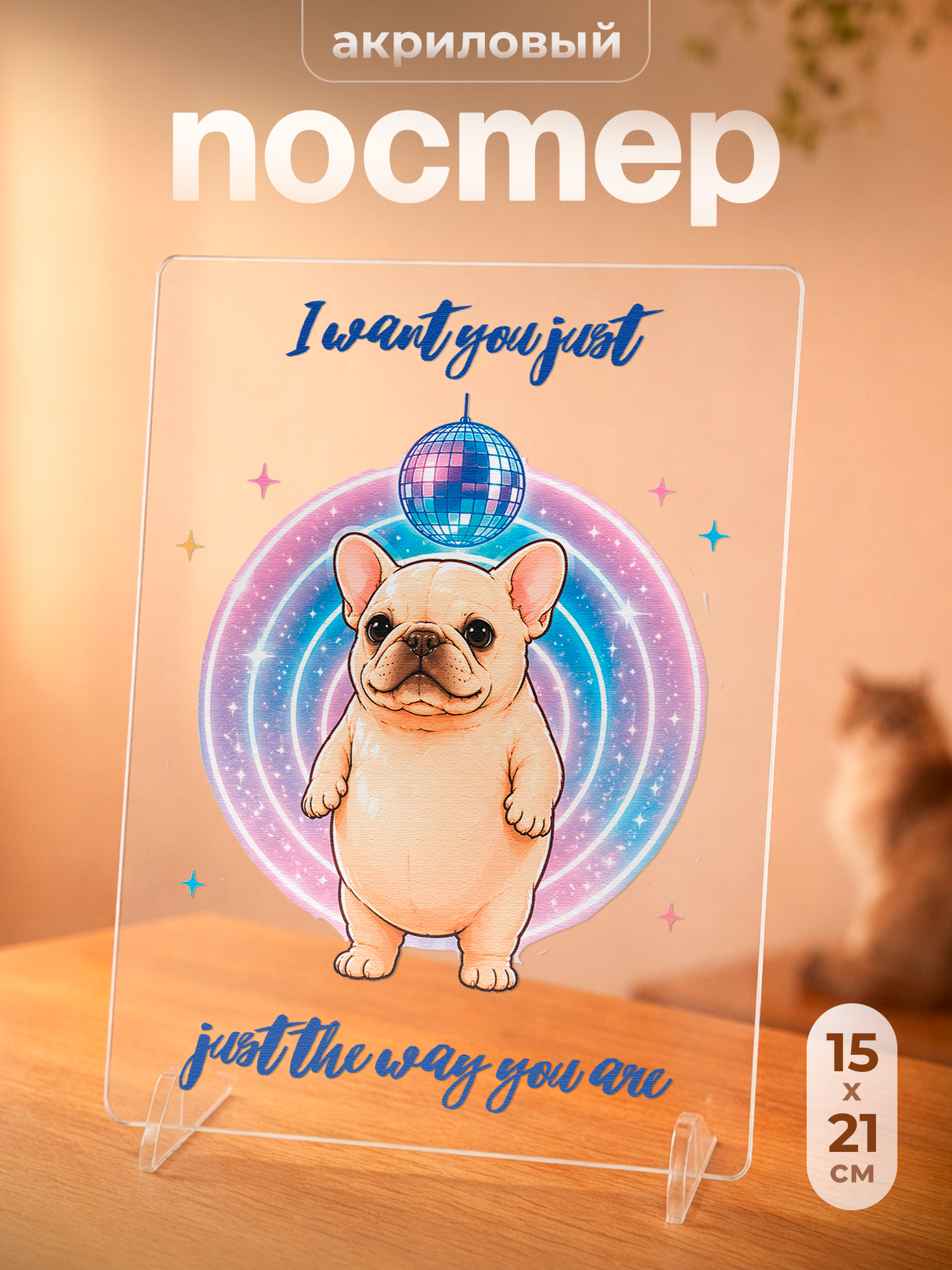 Постер акриловый пибл, pibble