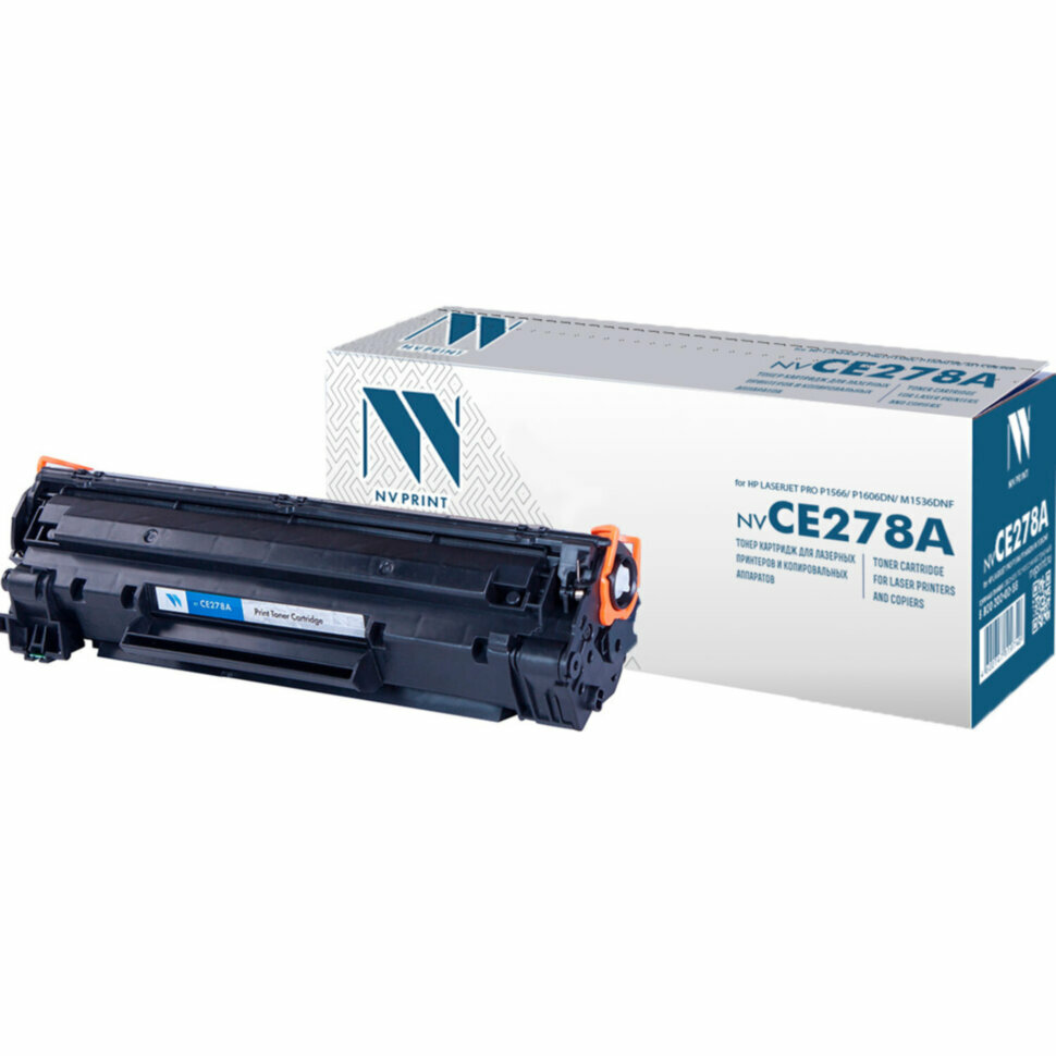 Картридж лазерный NV PRINT (NV-CE278A) для HP LaserJet P1566/1606DN, ресурс 2100 стр, 361183