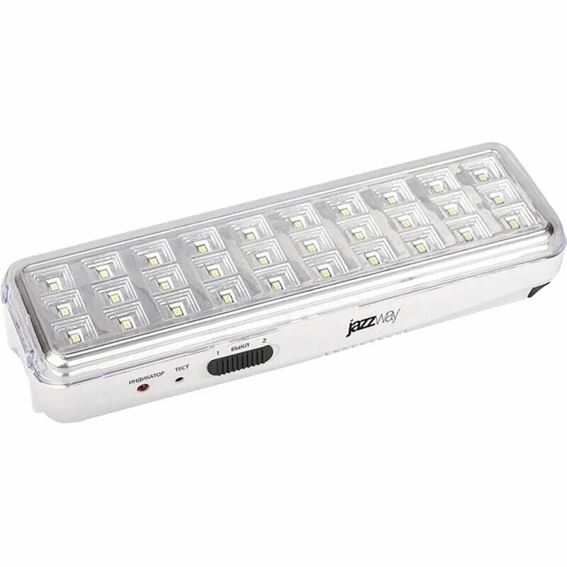 Светильник аварийный аккум Accu9-L30-wh аварийный 30SMD бел JazzWay 5024533, 2082467