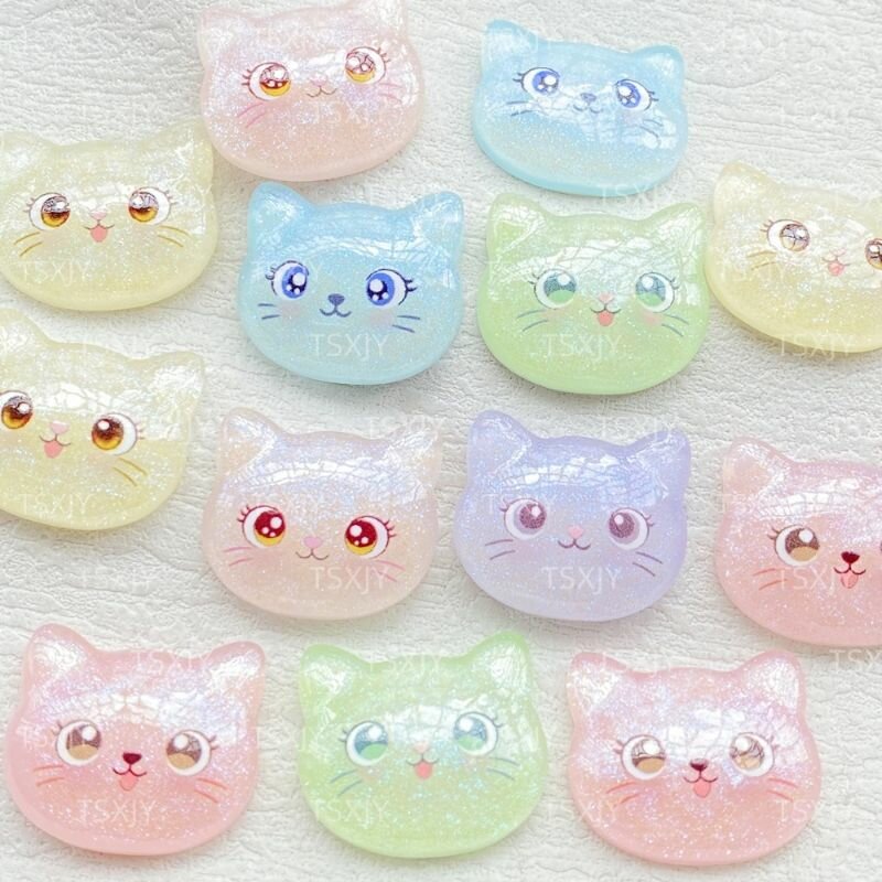 10pcs смола / Cat DIY Ювелирные украшения аксессуары