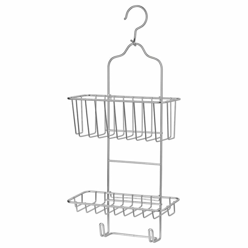 Стеллаж для ванной ikea krokfjorden, серый металлик, 24x53 см 404.540.08