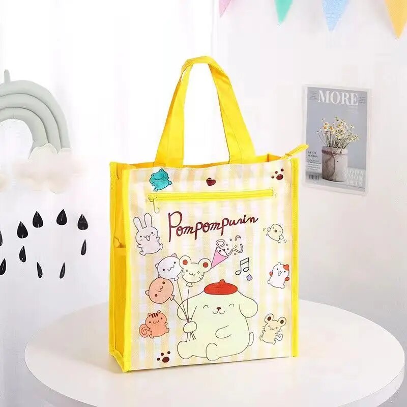 Sanrio мультфильм Моя мелодия Hello Kitty CinnamoroII Pompom Purin маленькая двойная звезда аниме сумка сумка для обеда учебная сумка новый стиль