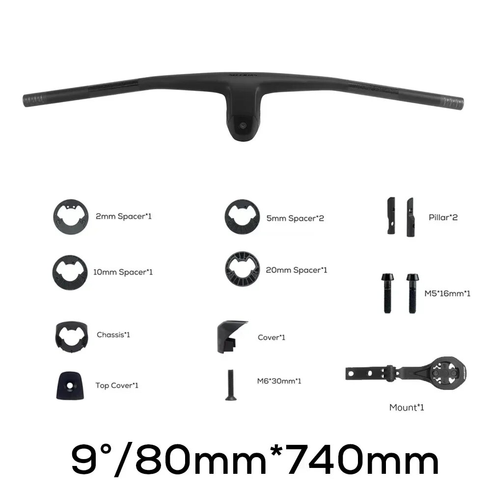 SYNCROS FRASER IC SL XC Руль MTB Углеродный 80mmx740mm -9degree