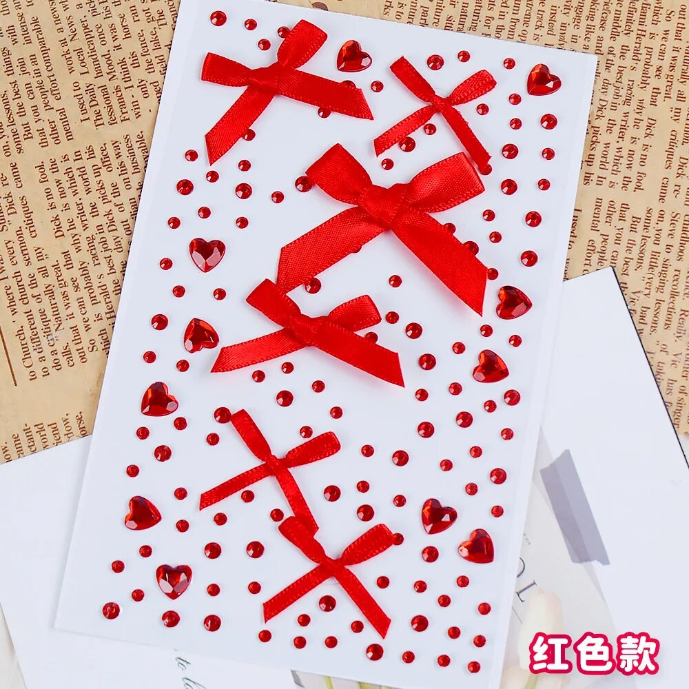 Стразы Hisenlee акрил для декорирования Красный, 2. red