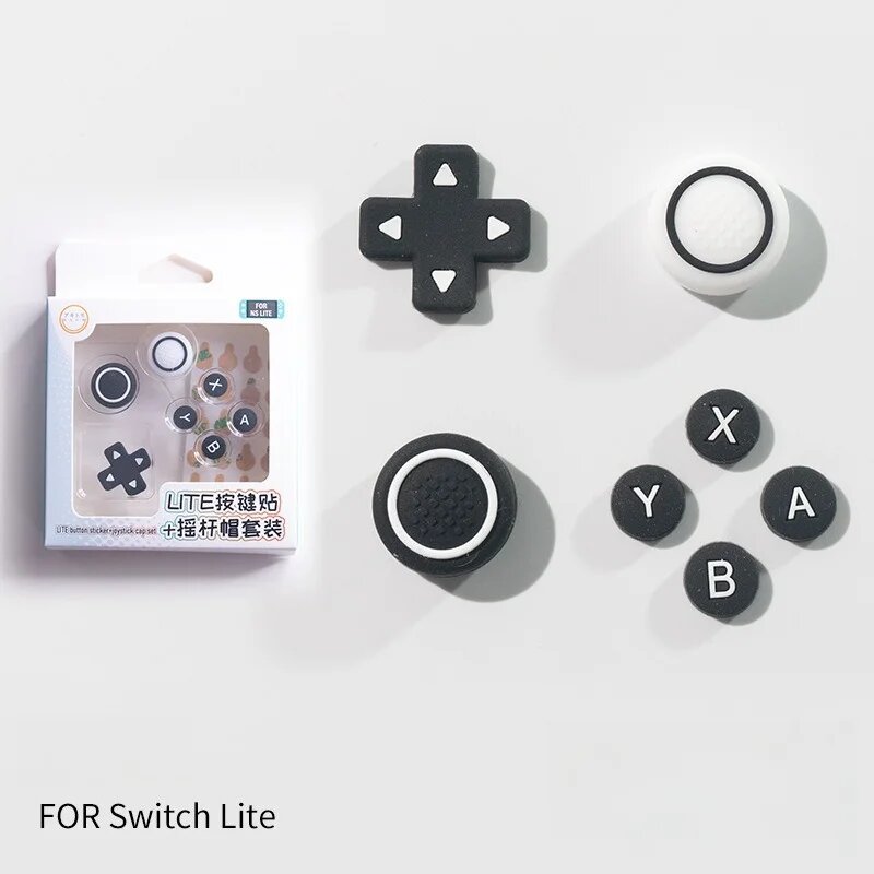 Силиконовые колпачки для кнопок и чехлы для джойстиков для Switch Lite 06