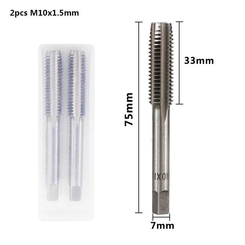 Метчики для резьбы CMCP, набор 2 шт, M2-M16 2pcs M10x1.5