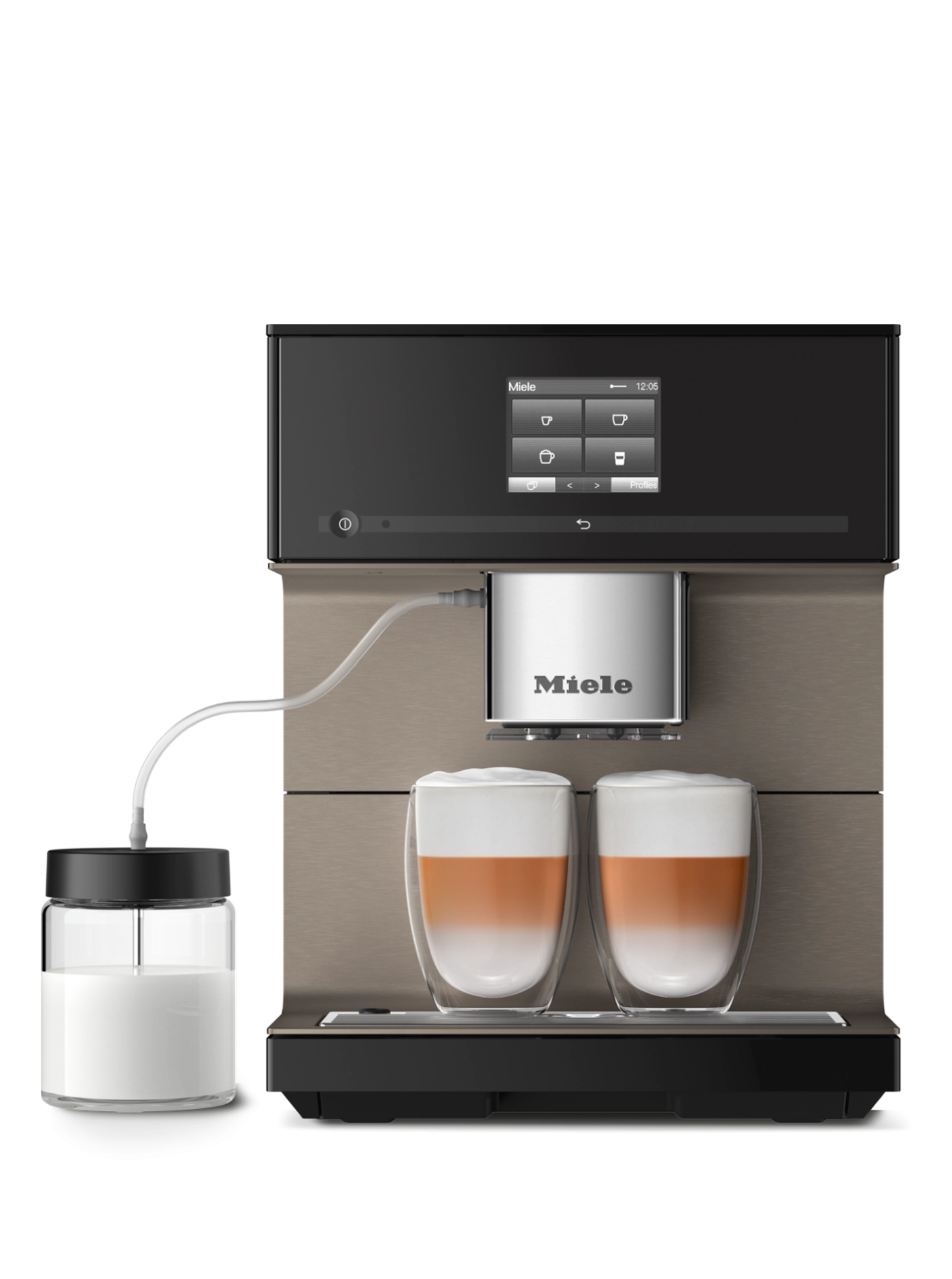 Кофемашина автоматическая зерновая Miele CM 7550 OBSW с капучинатором