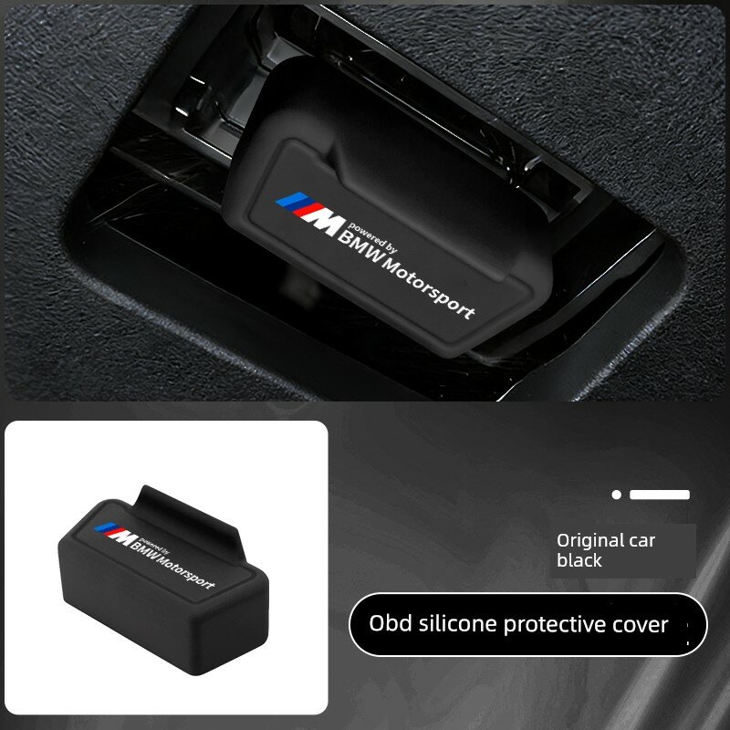 Силиконовый чехол для защиты разъема OBD на BMW 3-й серии, оригинальный черный цвет, дизайн по стандартам OEM
