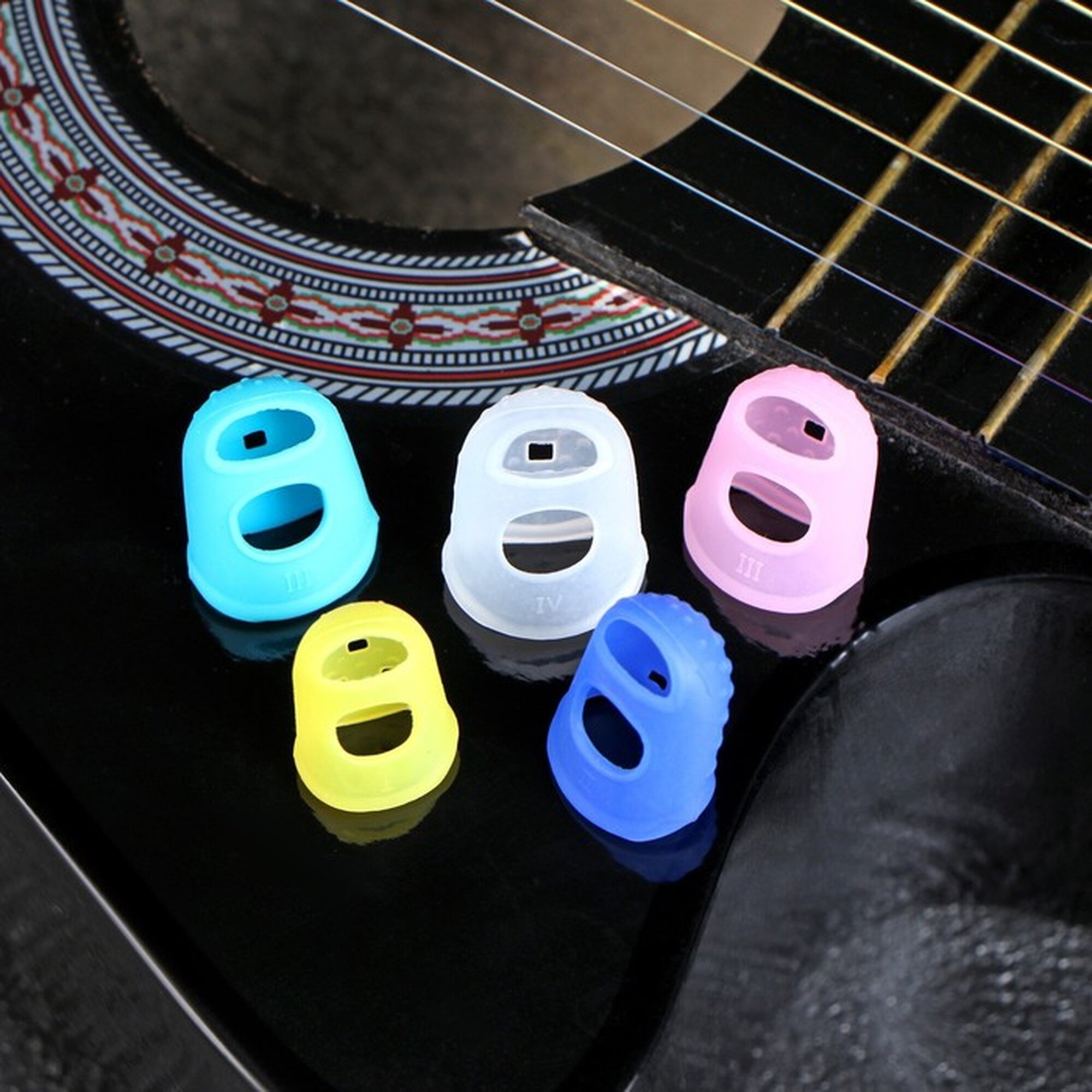 Медиаторы Music Life, для всех типов гитар, пластиковые, 5 шт