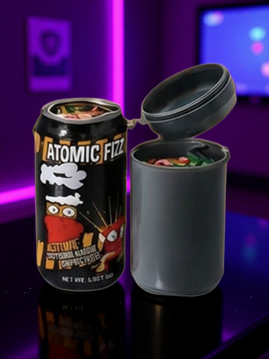 Леденцы Газированные Кисло Сладкие, Ассорти, Atomic Fizz, 42г.