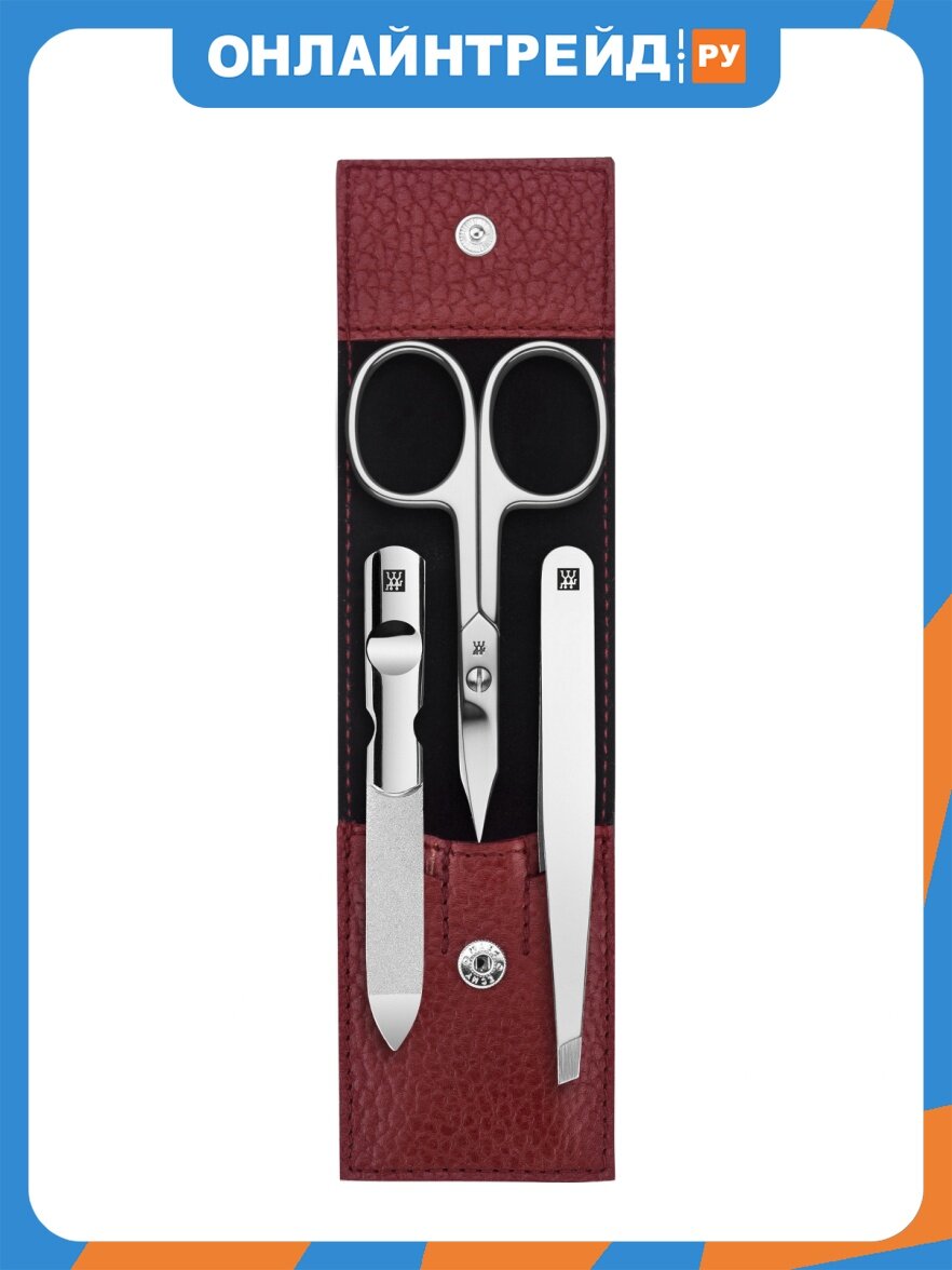 Маникюрный набор Zwilling INOX 97684-003 3 предмета, красный
