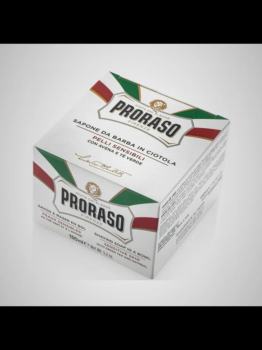 Proraso Shaving Soap For Sensitive Skin Green Tea Мыл 150 мл