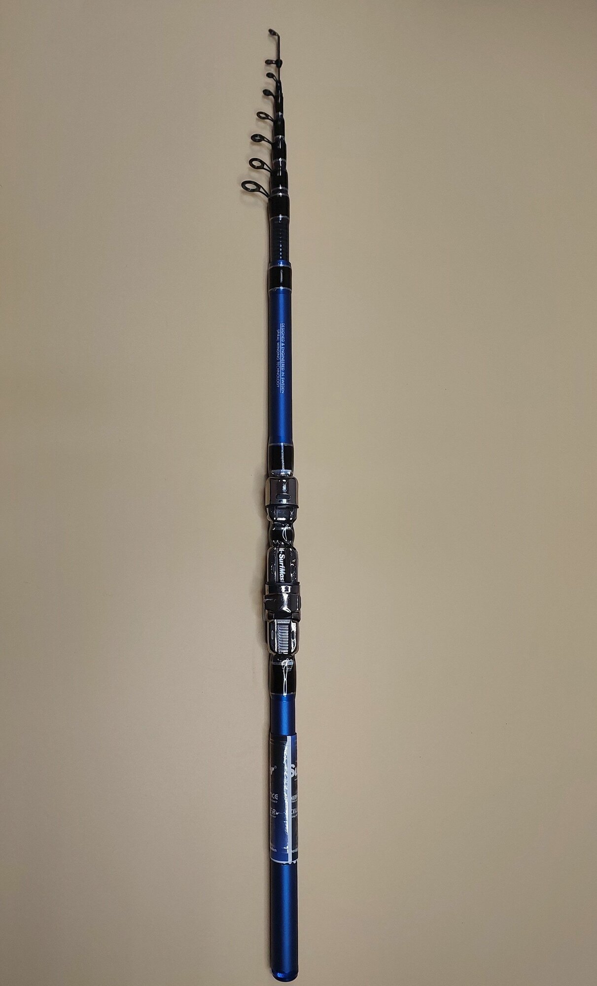 Спиннинг телескопический угольный к/с Surf Master 5001 New Hunter (10-30) 2.4 м, спиннинг для рыбалки