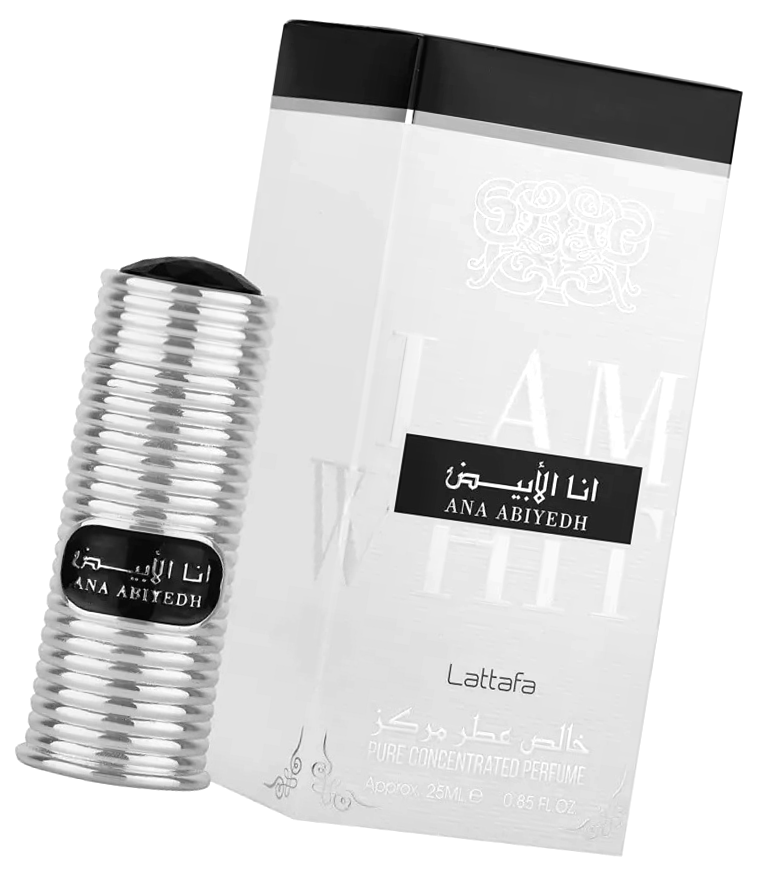Масляные духи унисекс 25 мл / Lattafa Perfumes Ana Abiyedh / Латтафа Ана Абьядх