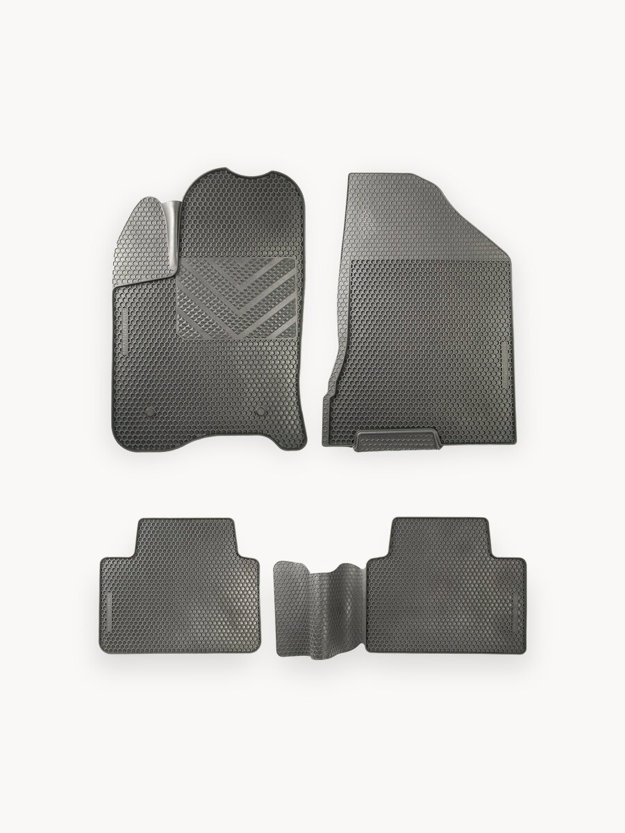 Коврики Автодрайвер для ВАЗ LADA Vesta Лада Веста 2015-2022 сота ЕВА резиновые с бортом