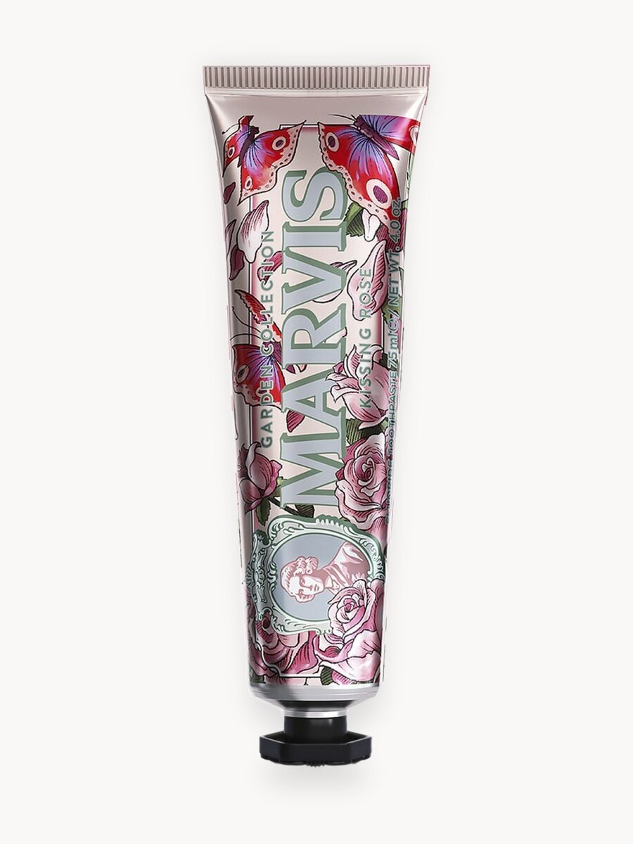 MARVIS Зубная паста KISSING ROSE Garden Collection 75ml «Поцелуй розы»