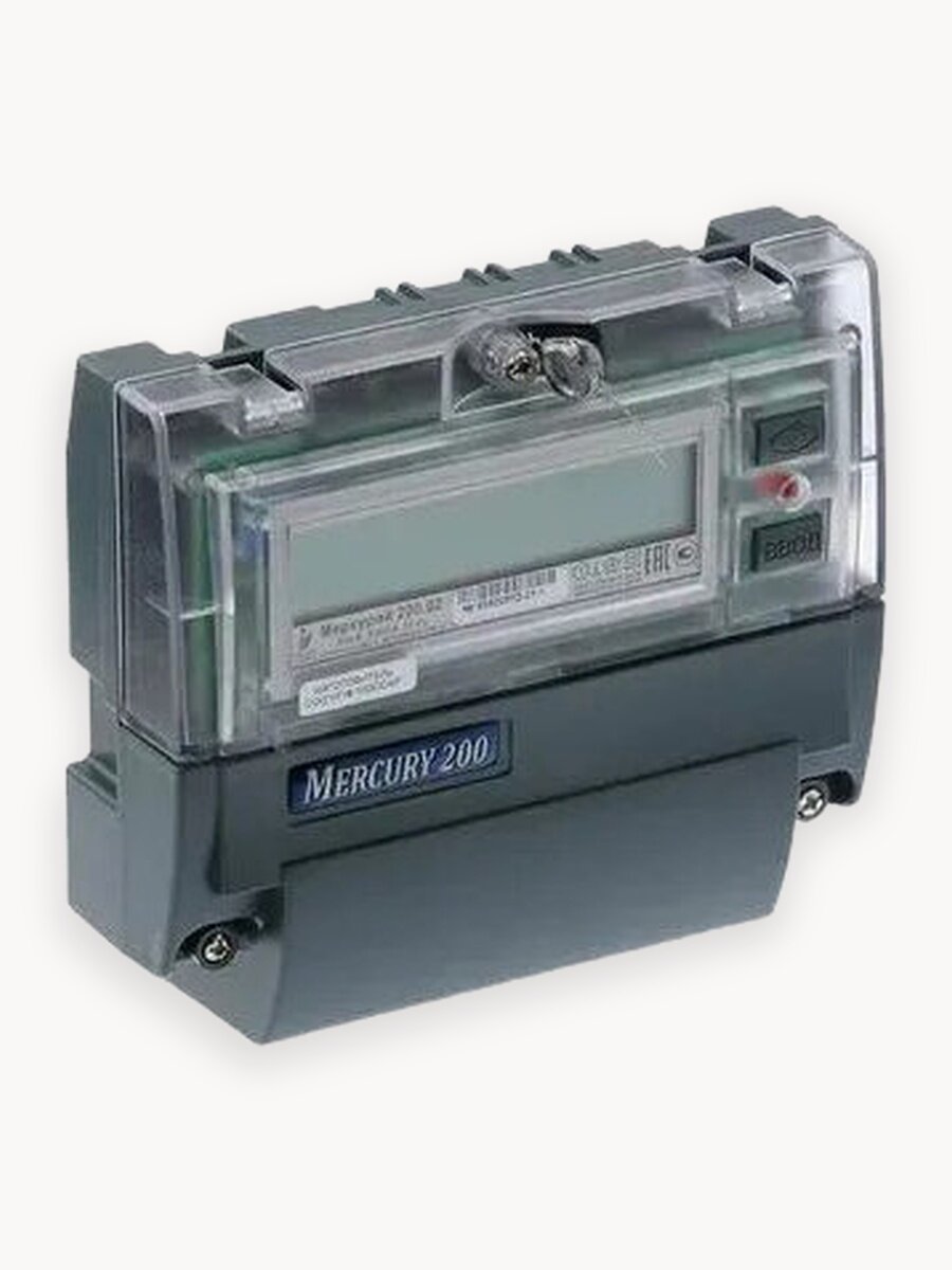 Счетчик электроэнергии Меркурий 200.02/ 2026 года выпуска, однофазный многотарифный INCOTEX