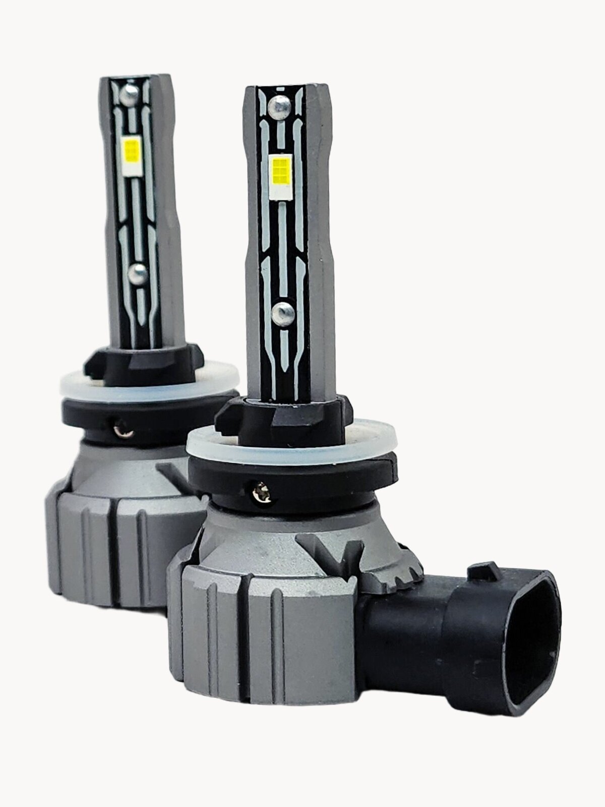 Светодиодные автомобильные лампы H27 в ближний и дальний свет 6000к, 2шт, 40Вт, 12В.