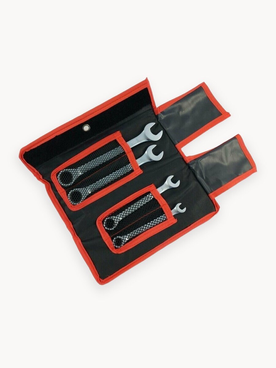 Набор трещоточных ключей 4 предмета в сумке, сталь, Сервис Ключ