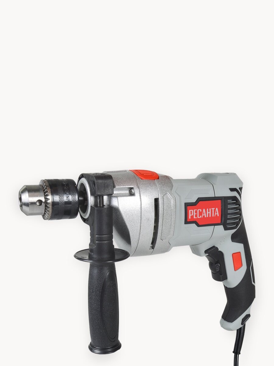 Дрель ударная Ресанта ДУ-16/1100МК, ключевой 1.5-13 мм, 1100 Вт, 3000 об/мин