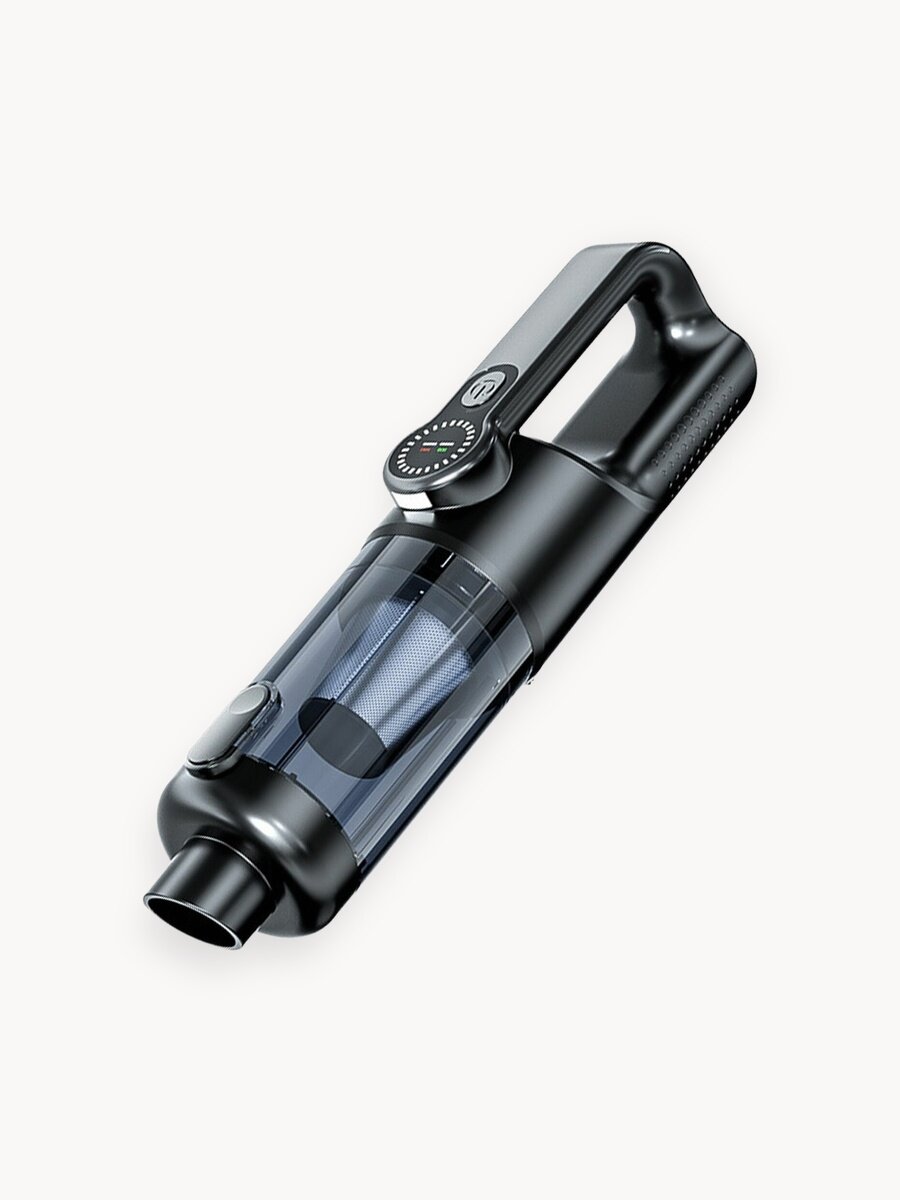 Автомобильный пылесос беспроводной мощный, воздуходувка в кейсе.