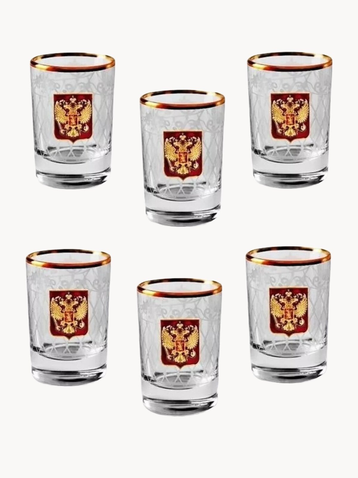 Набор для водки "Официальный прием" ToDrink, стопки, стекло, 6 штук