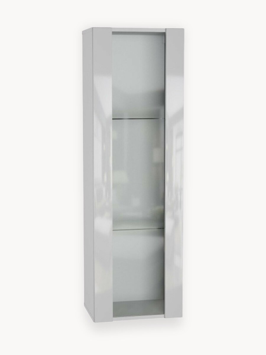 Шкаф навесной Нк-мебель POINT ТИП-21 Белый/Белый глянец 71774437