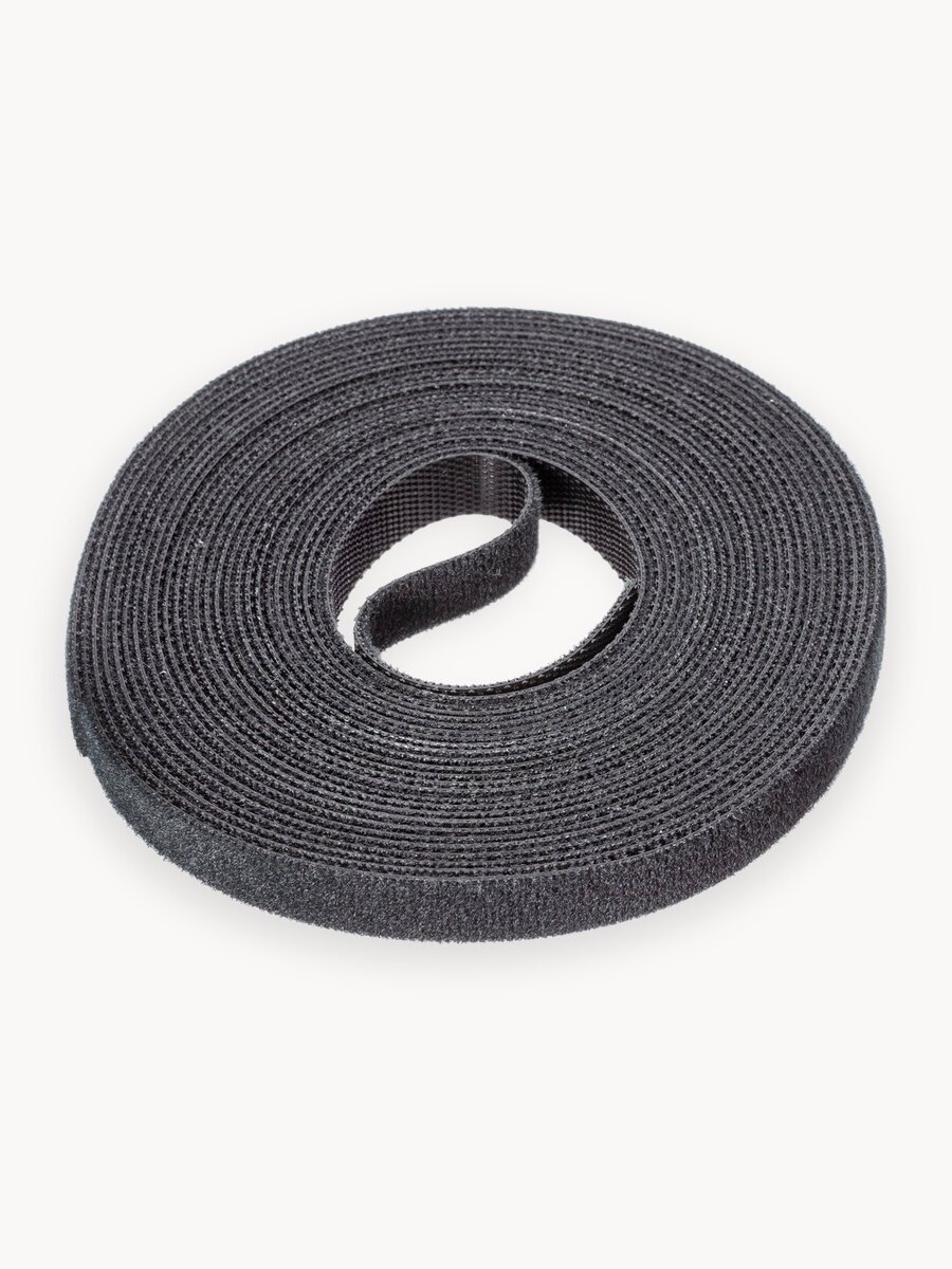 Двусторонняя кабельная стяжка 5м, черная, 5шт, WT-5040-5M-BLACK