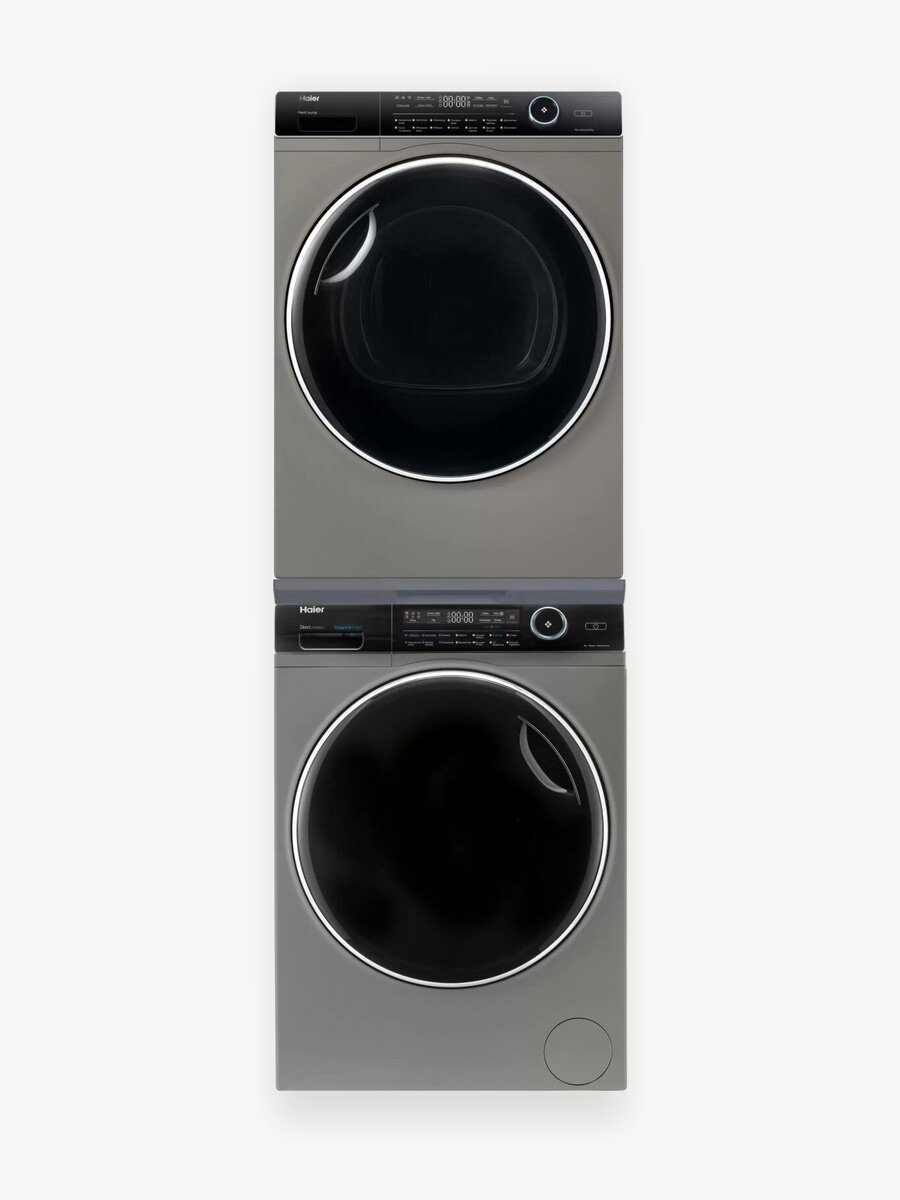 Комплект для установки в колонну стиральная HAIER HW90-B14979S + сушильная машина HAIER HD90-A2979S + кит CKS-1
