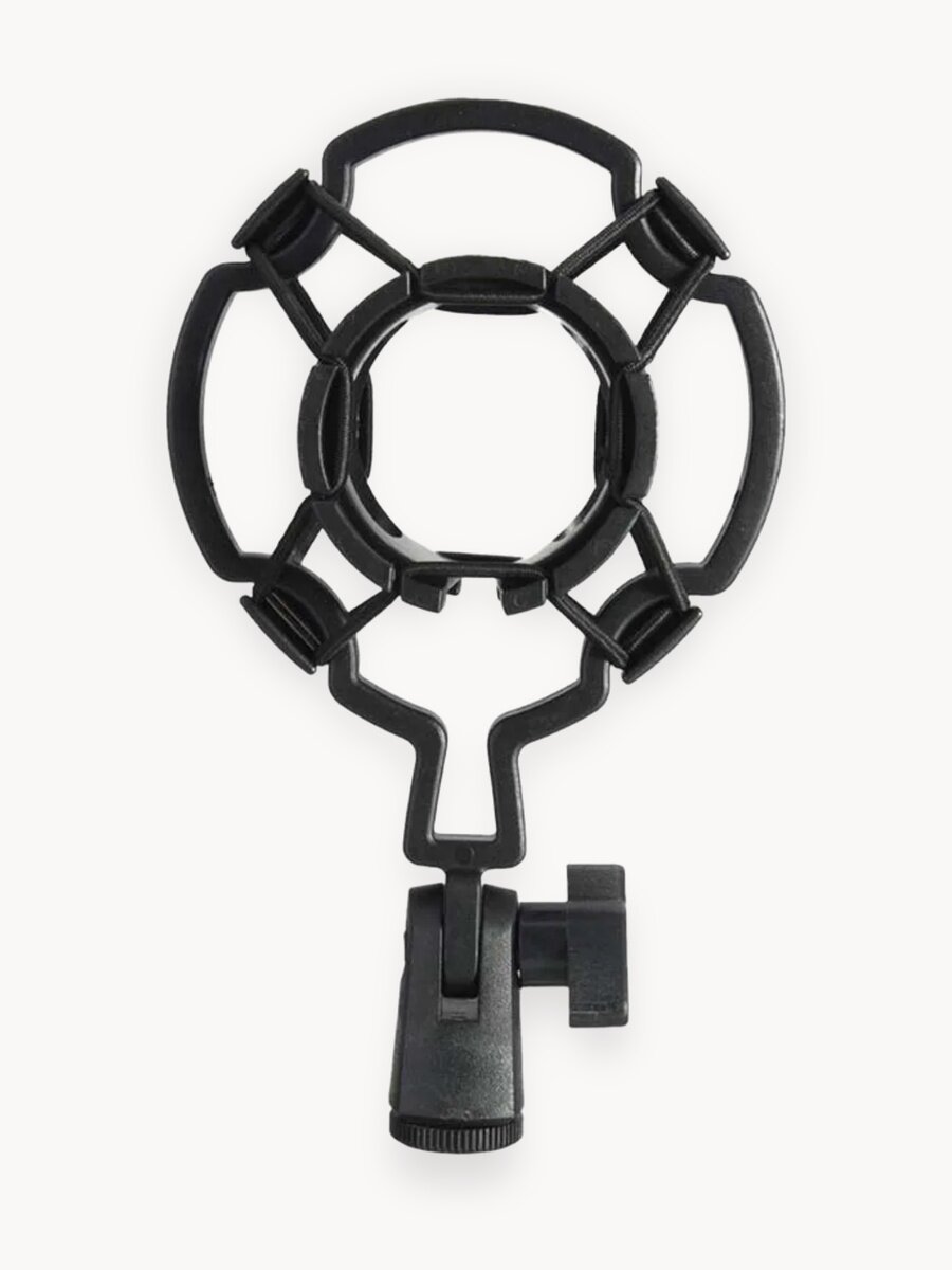 Аксессуар для микрофона универсальный, Держатель микрофона паук пластиковый противоударный черный