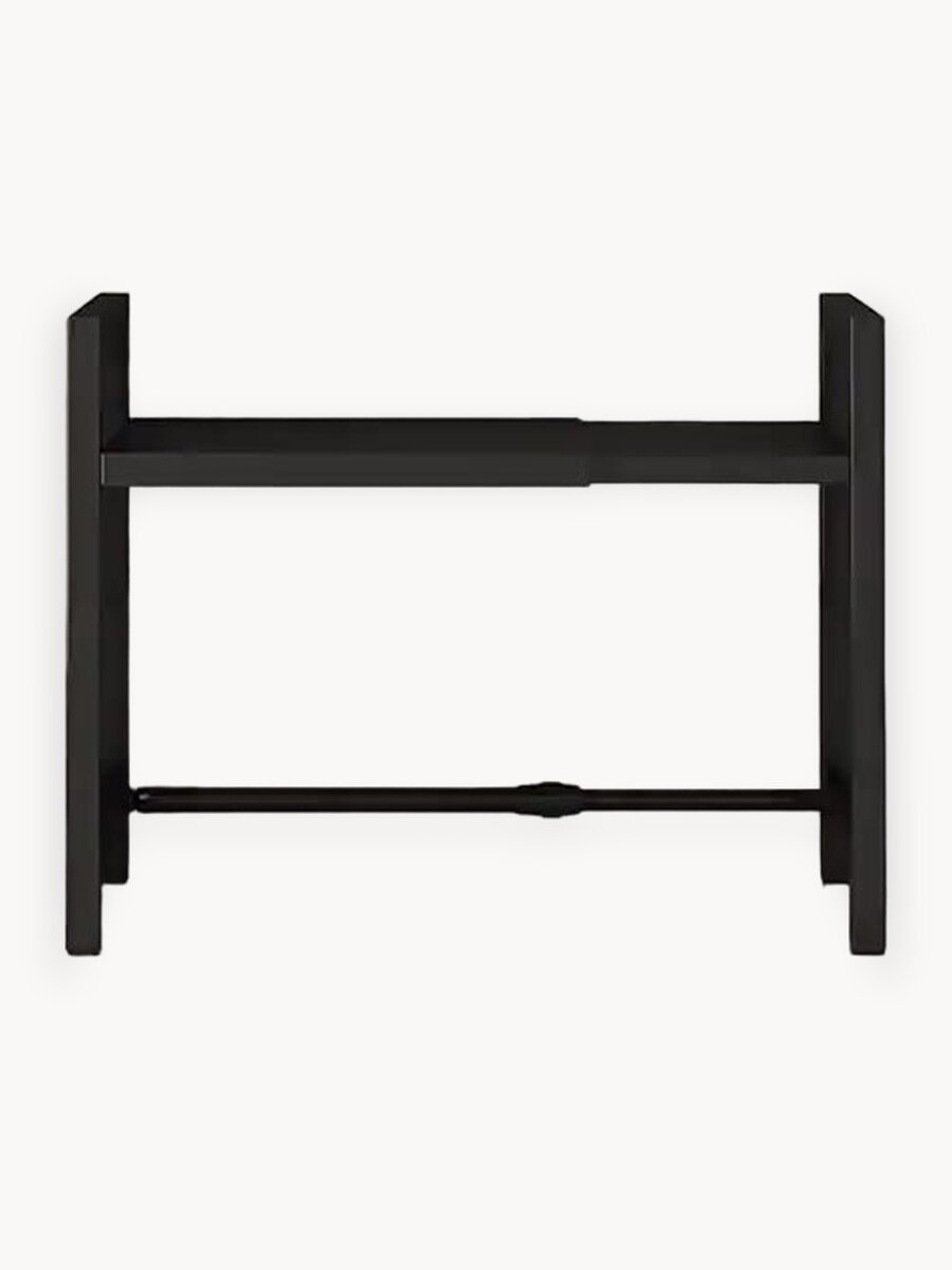 Полка для микроволновки, для кухни раздвижная металлическая, настольная с держателем для доски