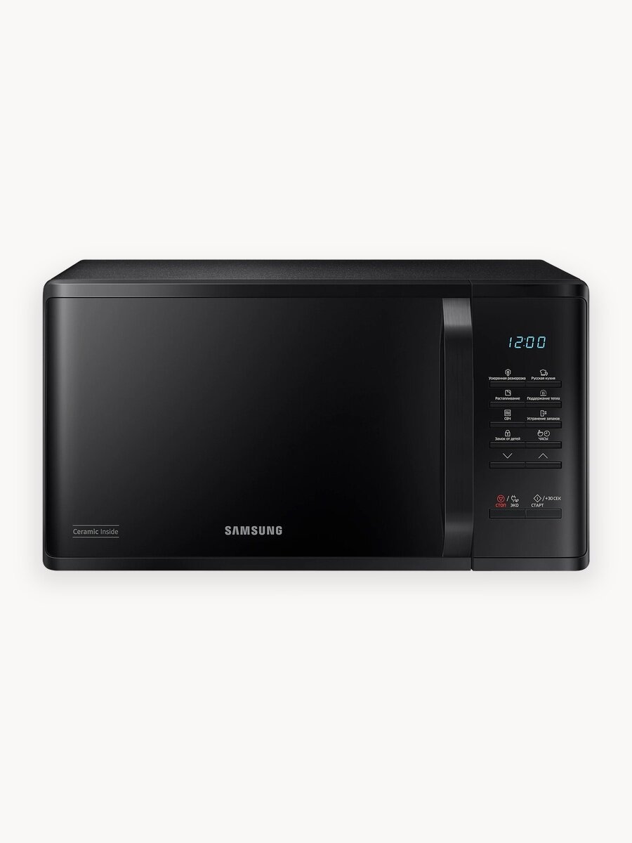 Микроволновая печь Samsung Соло MS23K3513AK/BW, черный