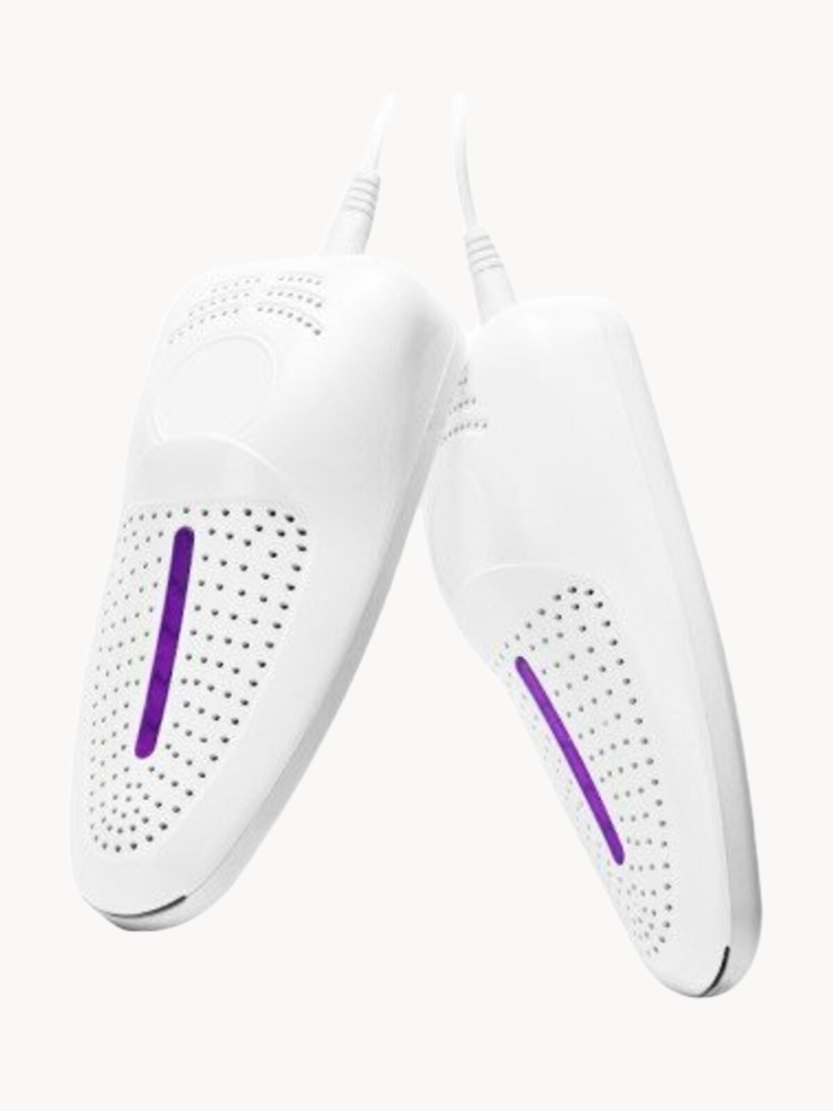 Электрическая сушилка для обуви "от запаха", бело-голубая, пластик, 30Вт