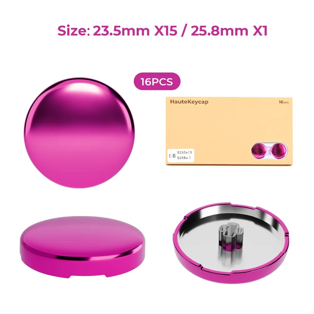 Haute42 крестообразные колпачки для кнопок Hitbox Purple 16PCS