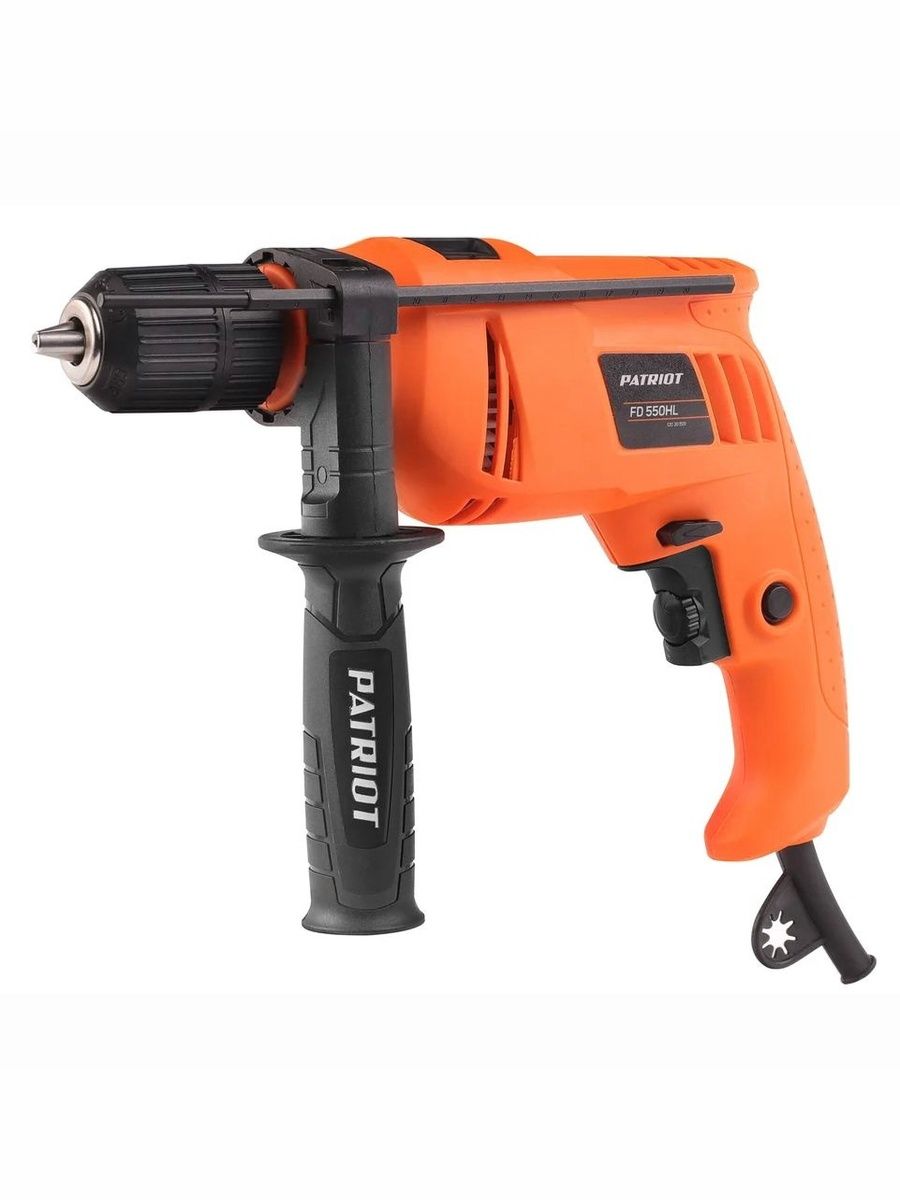 Дрель ударная PATRIOT FD 550HL (600Вт, 3000об/мин, 44800уд/мин, БЗП 13мм, реверс, 1.9кг)