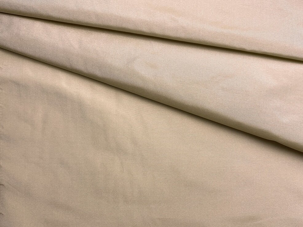 Ткань Тафта золотистого цвета однотонная 35011