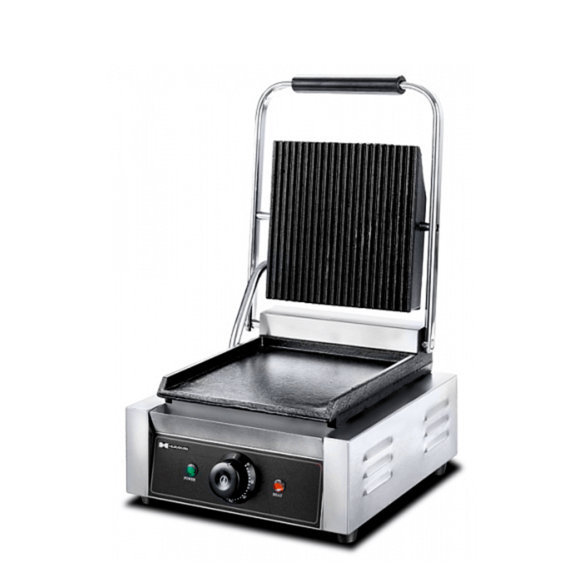 Гриль Hurakan HKN-PE22L, контактный, антипригарный, чугунный, 2 зоны нагрева