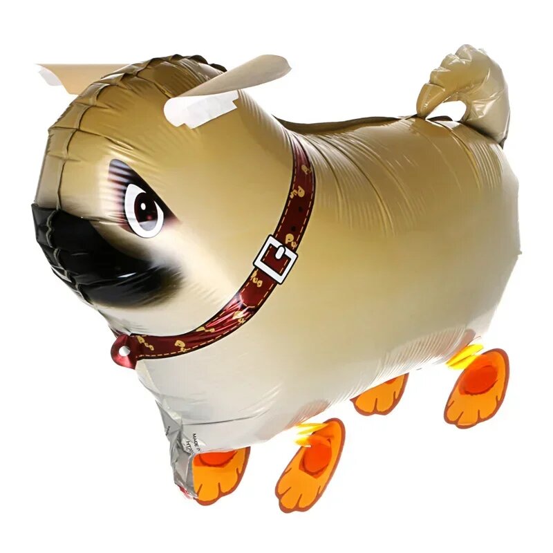 Шарик фольгированный собака-мопс, 1 шт, цвет pugdog