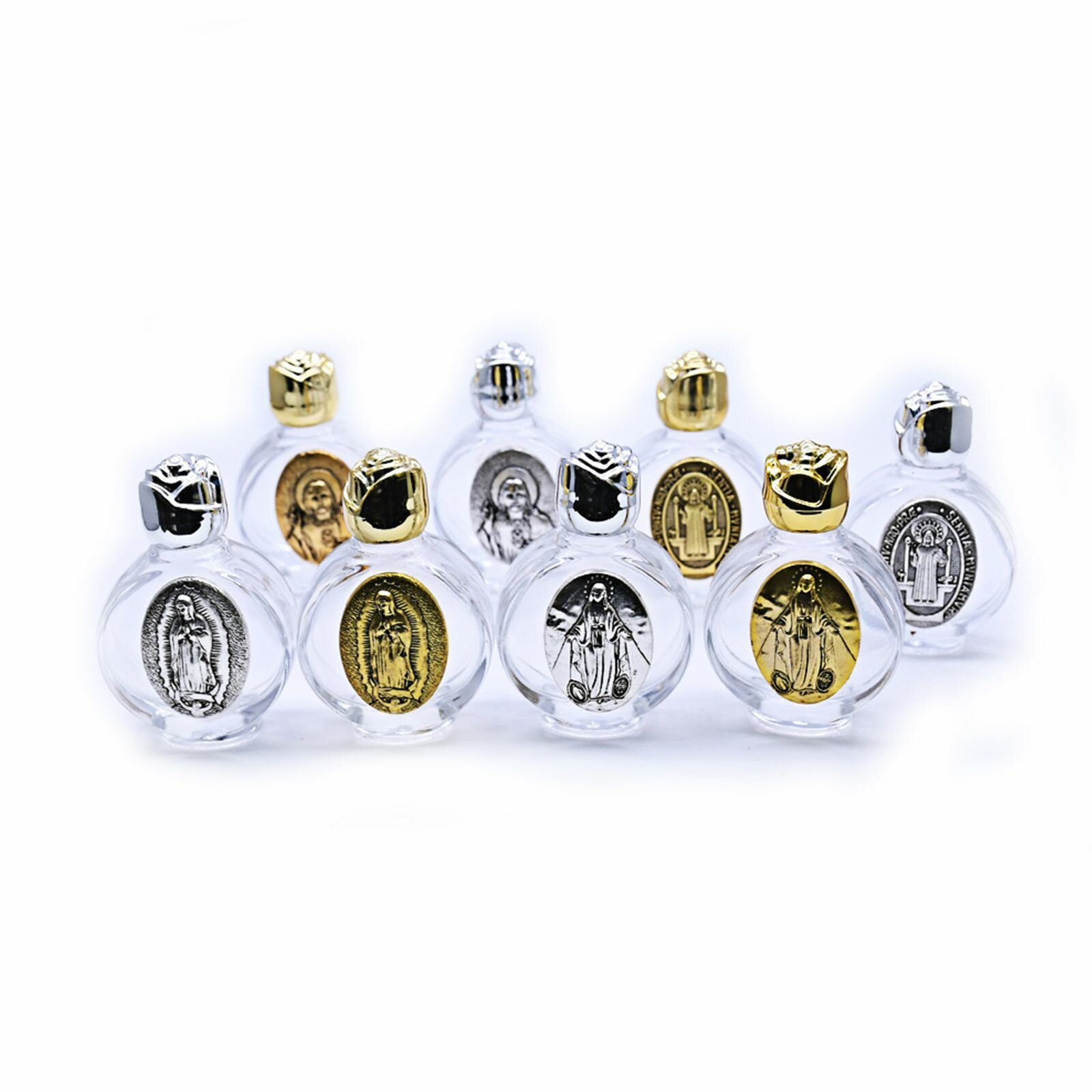 Пустая бутылка для Святой воды с крышкой из прозрачного стекла, органайзер для молитвенных принадлежностей